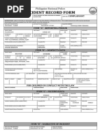 PNP Spot Report Blank Sample | PDF