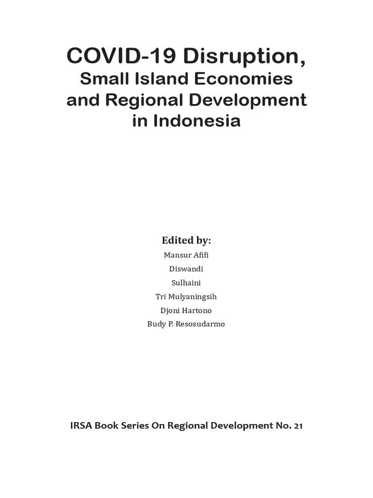 COVID-19 Disruption, Small Island Economies and Regional Development in ...