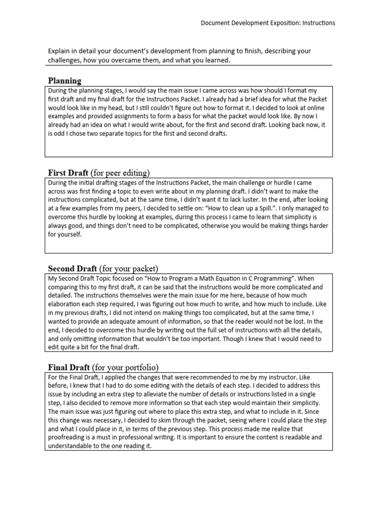 Document Development Process Overview | PDF | Human Communication ...