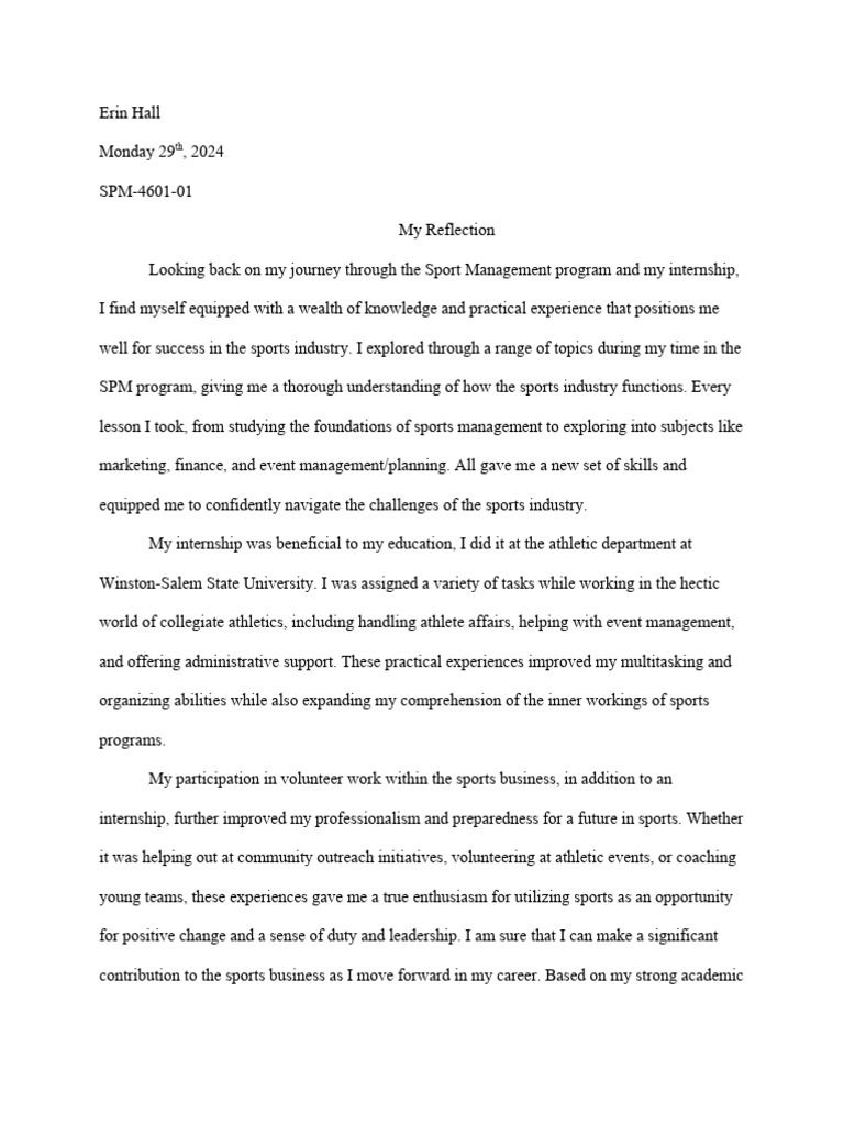 Reflection Final | PDF | Cognition | Learning