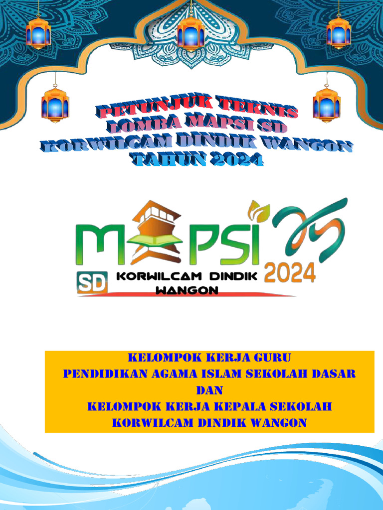 Petunjuk Teknis Mapsi 2024 Kecamatan Wangon Tahun 2024 Pdf