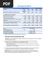 The Gaudium Fee Structure 2023 2024 | PDF | Fee | Service Industries