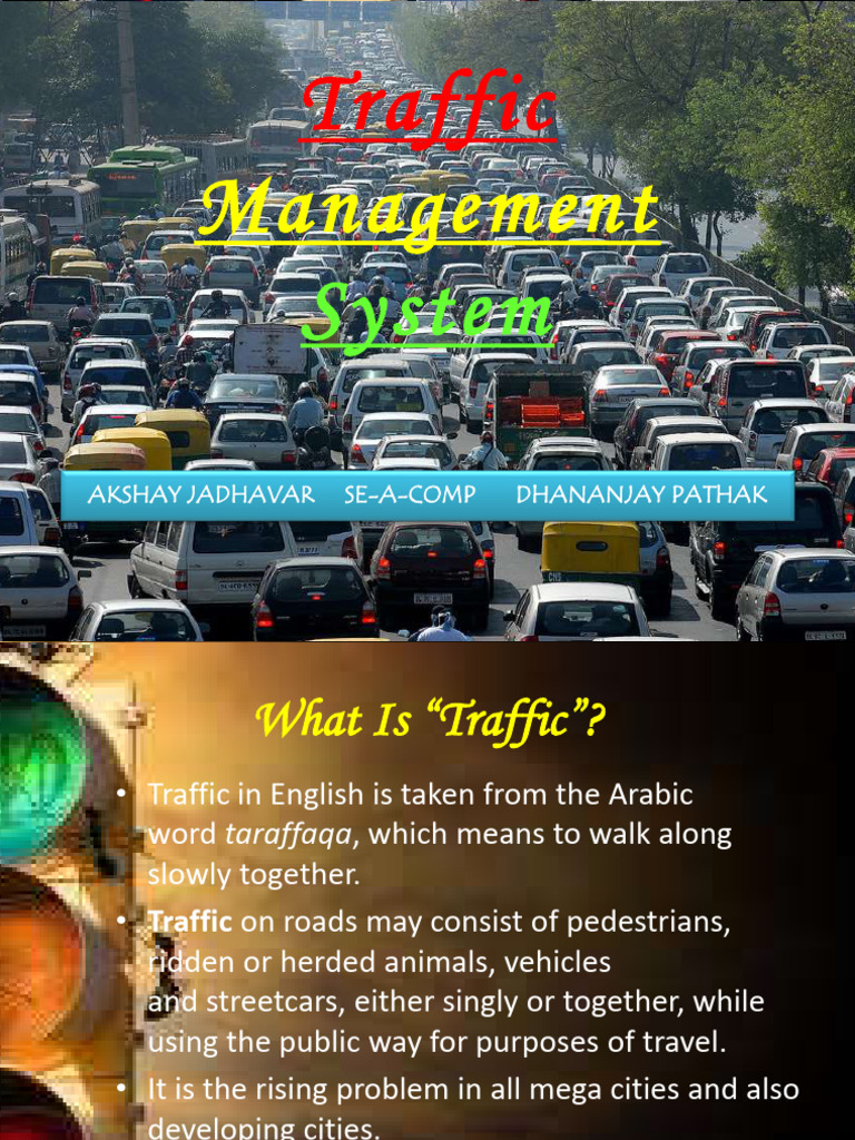 Traffic Management System | PDF | Traffic | Road Safety