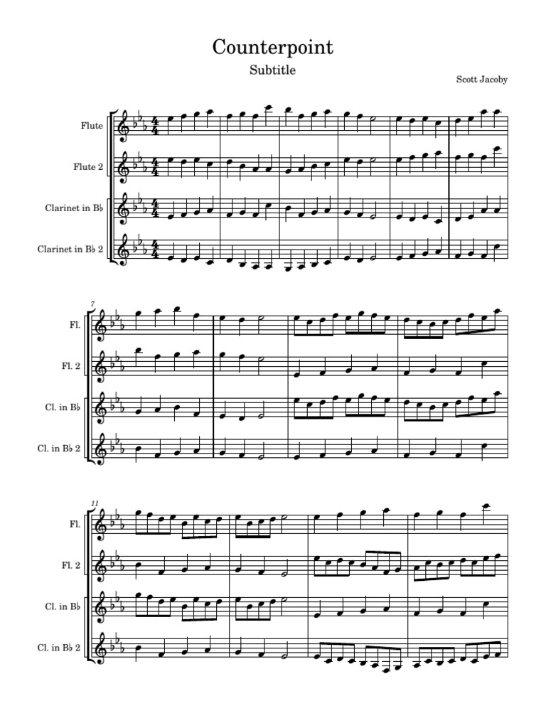 Revised Original Counterpoint | PDF