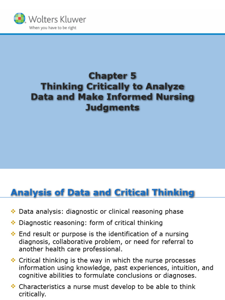 Chapter05 | PDF | Medical Diagnosis | Critical Thinking