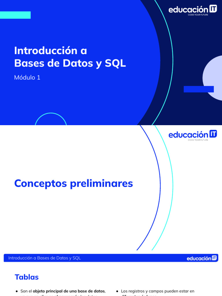 Conceptos Preliminares | PDF | Base de datos relacional | SQL