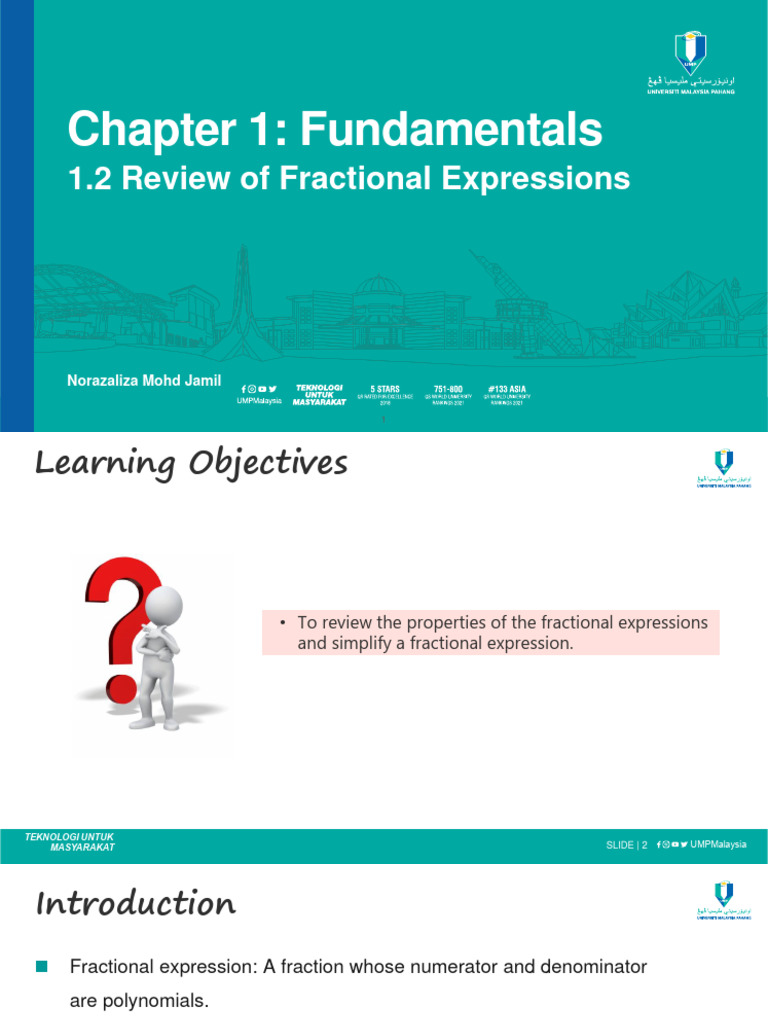 1.2 Review of Fractional Expressions | PDF | Mathematical Notation ...