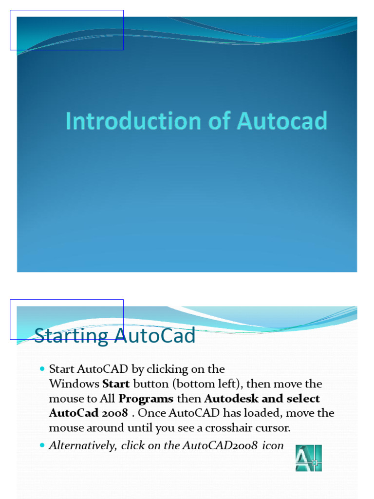 1 Introduction of Autocad | PDF | Circle | Auto Cad