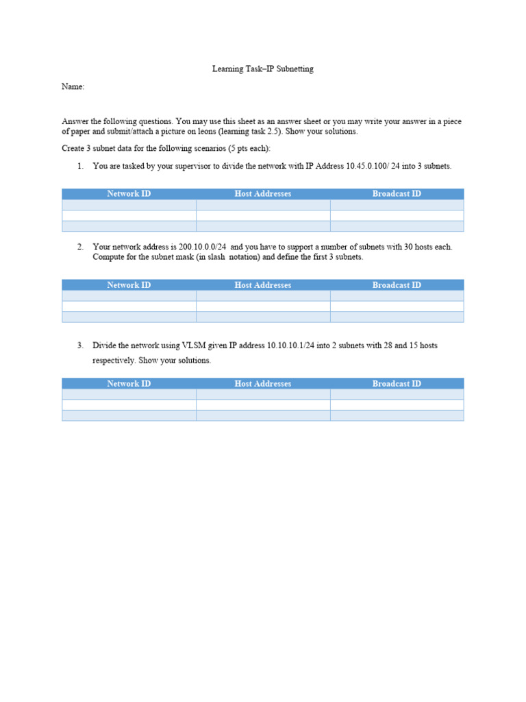 Learning Task | PDF