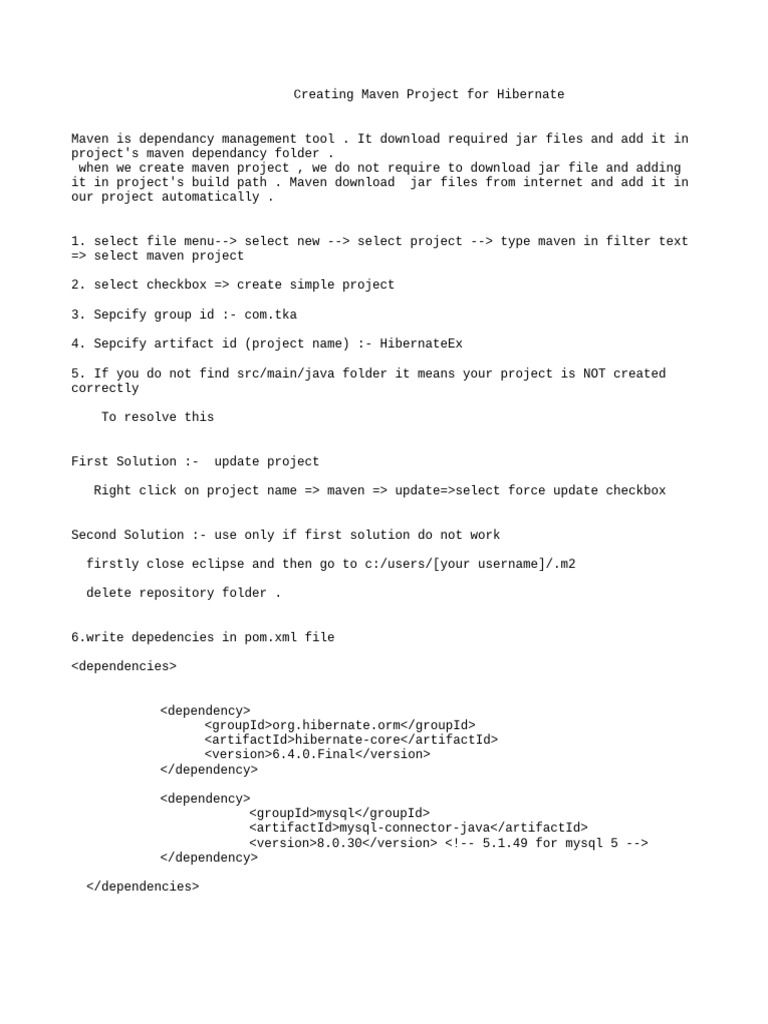 Maven Steps Updated | PDF | Computer File | Information Technology Management