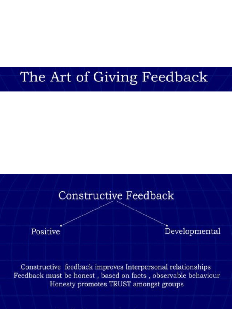 Feedback Art and Science | PDF