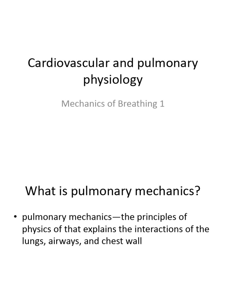 Cardio Pdf Lung Breathing