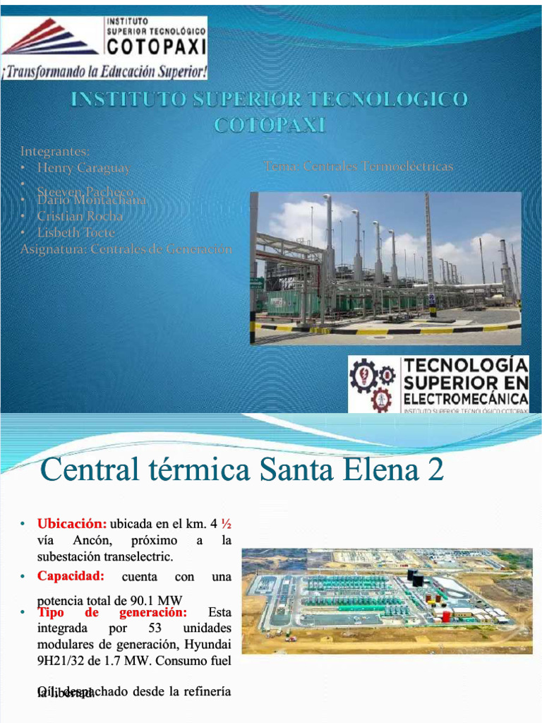 PDF Centrales Termoelectricas Exposicion - Compress | PDF | Producción de energía | Ingenieria ...