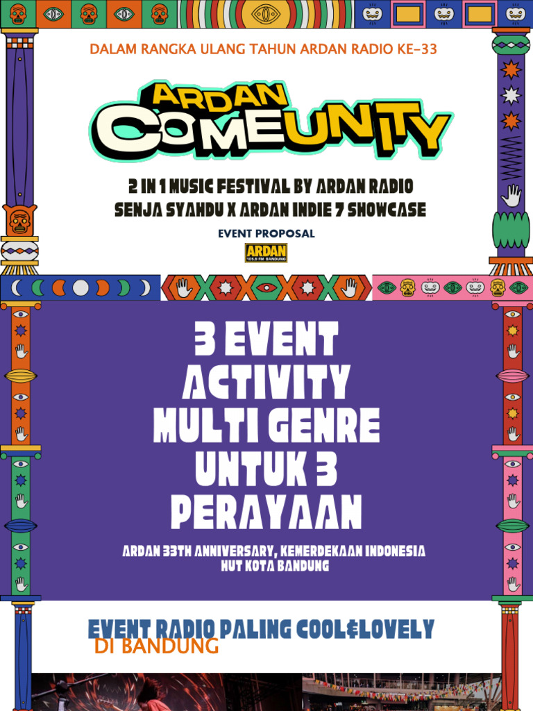 Ardan Come Unity Senja Syahdu X Indie 7 Showcase Draft 5 | PDF