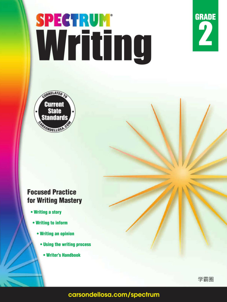 Spectrum Writing Workbook Grade 2 Ages 7-8 - 1 | PDF