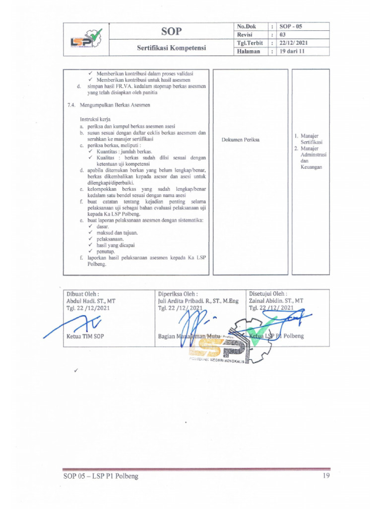 Sop 5 | PDF