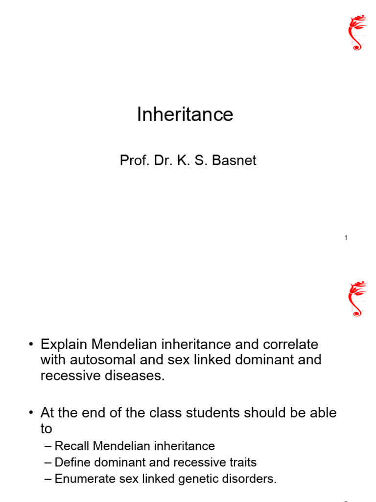 INHERITANCE1784978603 | PDF | Dominance (Genetics) | Allele