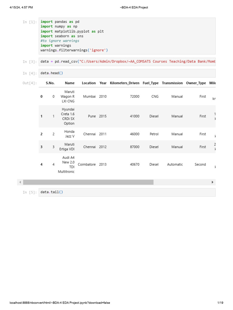 BDA-4 EDA Project | PDF | Volkswagen | Audi