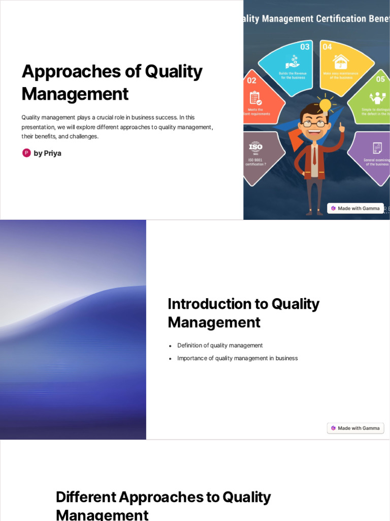 TQM Presentation | PDF | Quality Management | Six Sigma