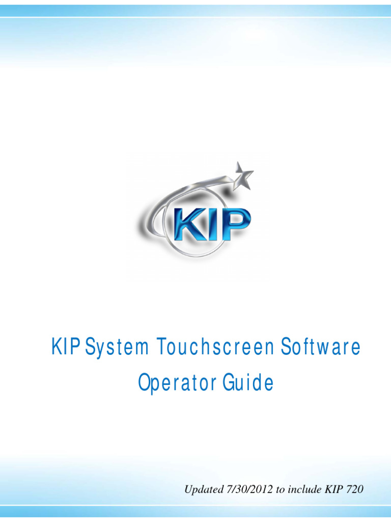 KIP Mono Touchscreen Guide | PDF | Printer (Computing) | Touchscreen