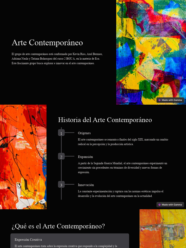 Exploración del Arte Contemporáneo | PDF | Arte contemporáneo | Arte ...