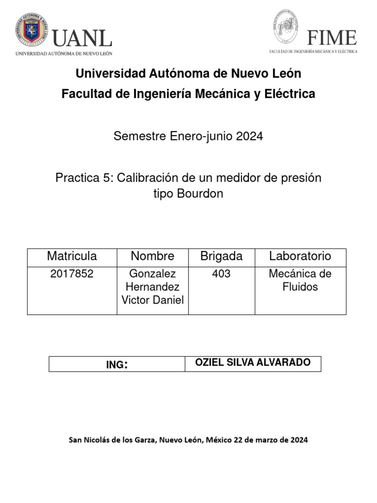 R5 LMF 403 | PDF | Medición | Presión