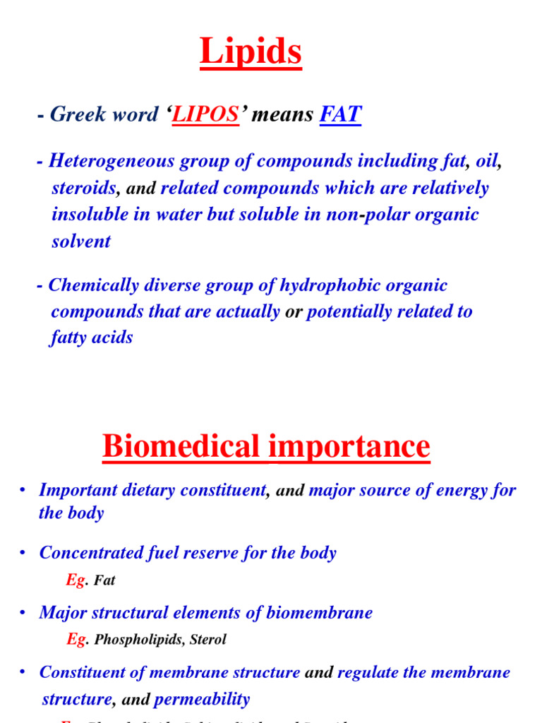 Lipids STD | PDF | Lipid | Triglyceride