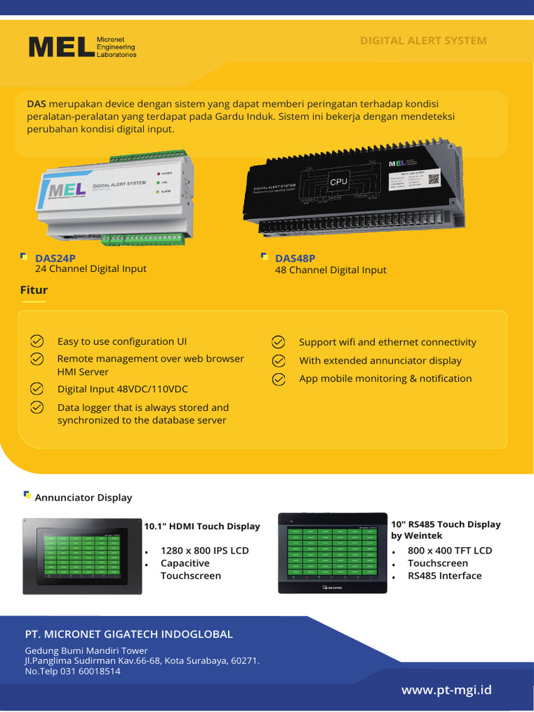 Brochure DAS Announciator MEL | PDF | Hdmi | Computer Hardware