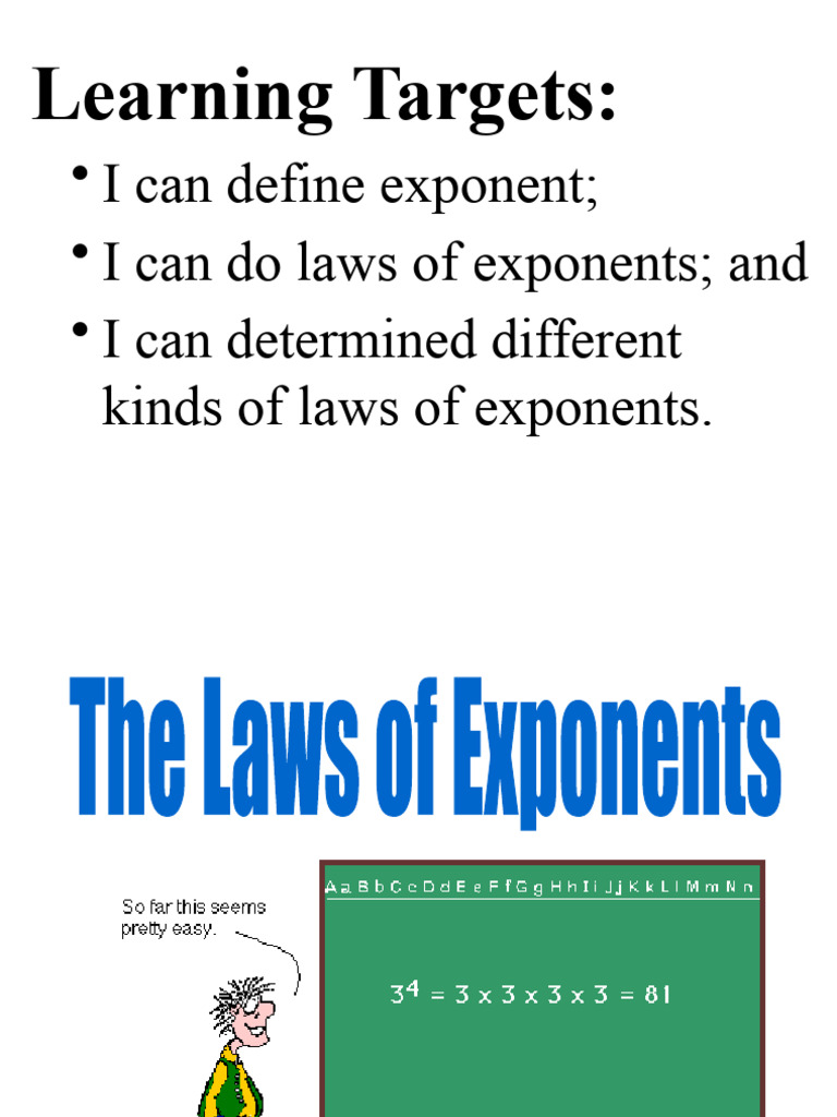Grade 7-Laws-Of-Exponents | PDF | Exponentiation | Multiplication