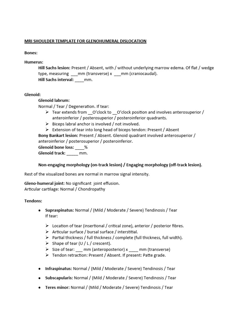MRI Shoulder Dislocation ASKMSK | PDF | Shoulder | Human Anatomy