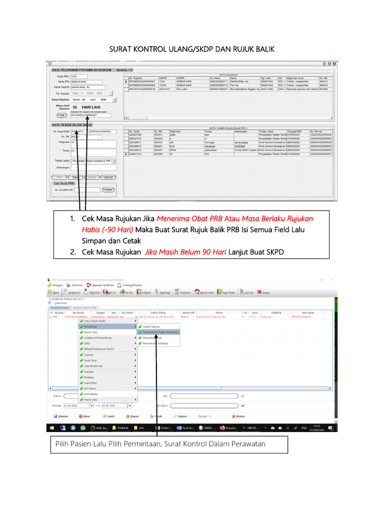 Surat Kontrol Ulang Dan Surat Rujuk PRB | PDF