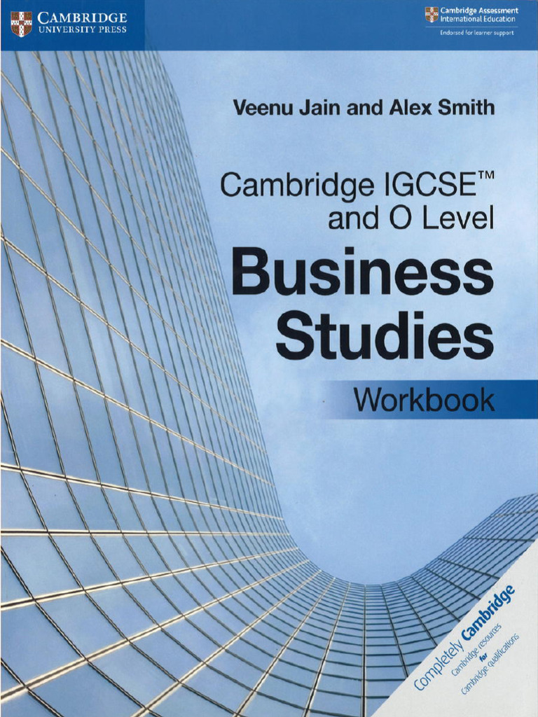 Cambridge IGCSE™ and O Level Business Studies Workbook - Jain, Veenu, Smith, Alex - Cambridge ...