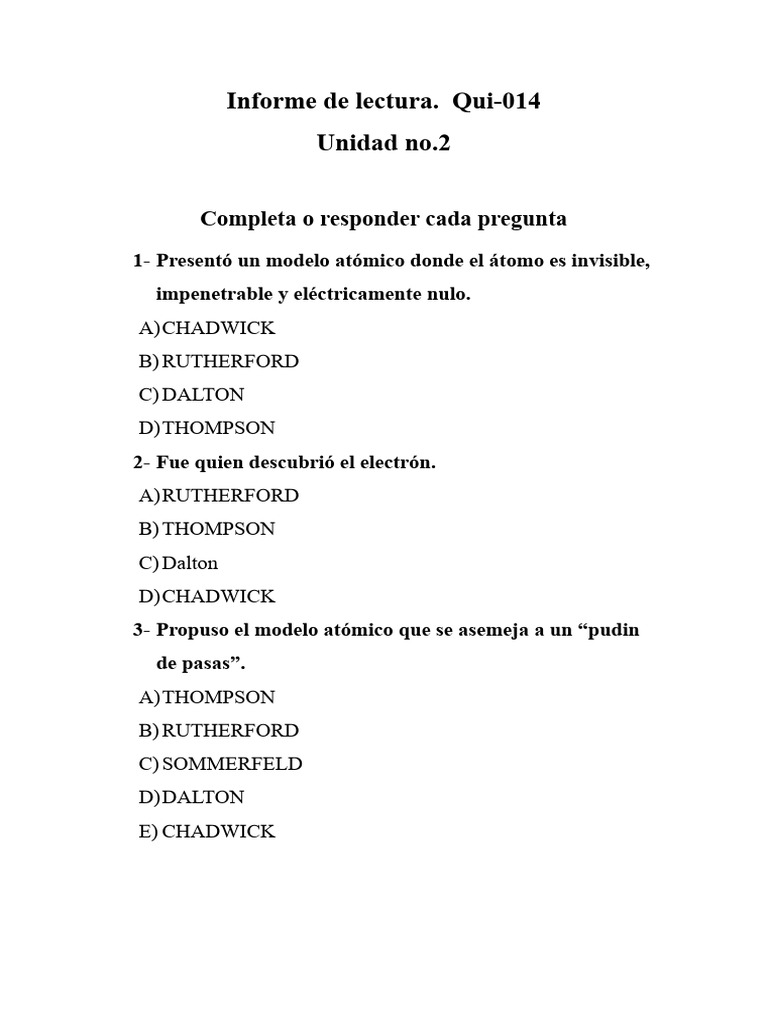 Quim | PDF | Átomos | Núcleo atómico