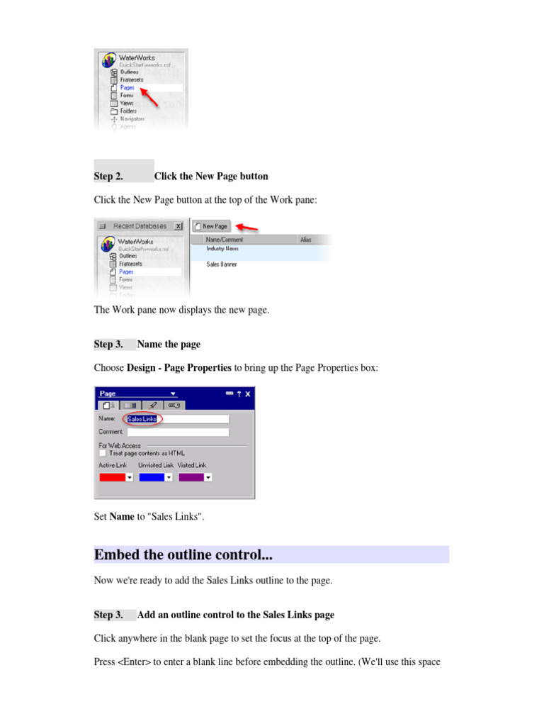 The Domino Designer Quickstart Tutorial1 61 70 | PDF | Html | World Wide Web