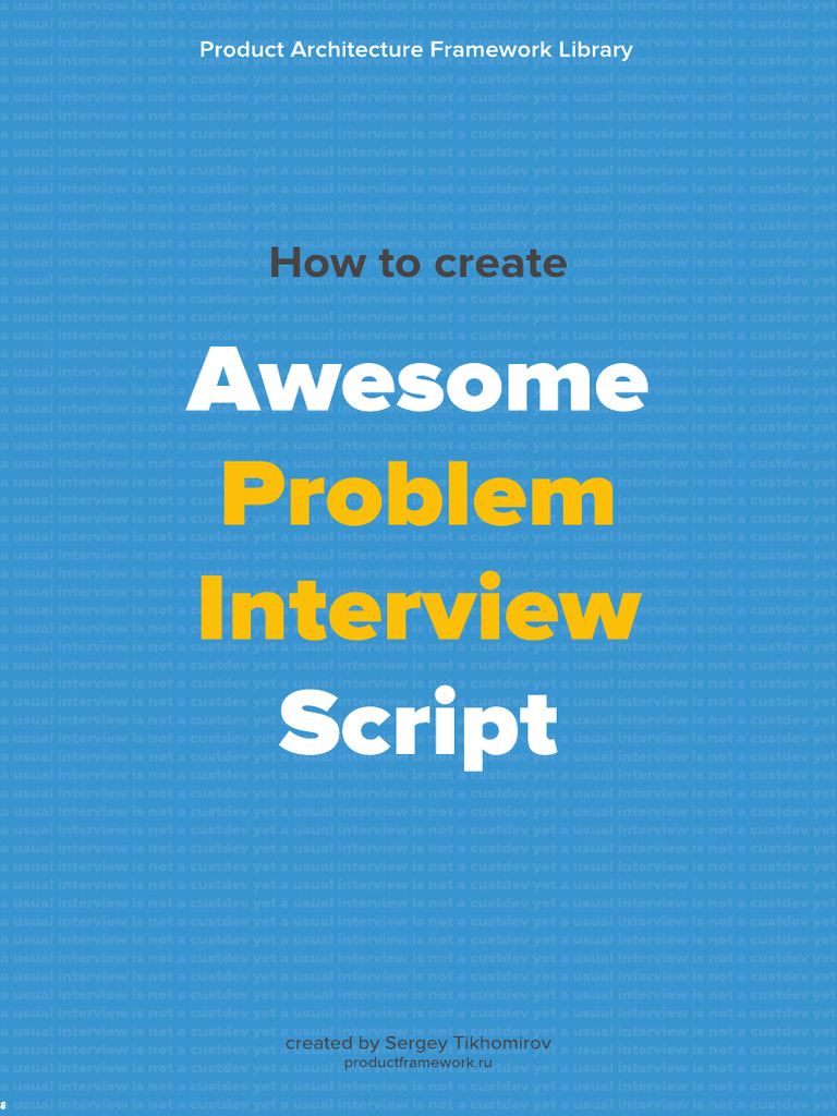 Awesome Problem Interview Script | Download Free PDF | Greek Alphabet ...