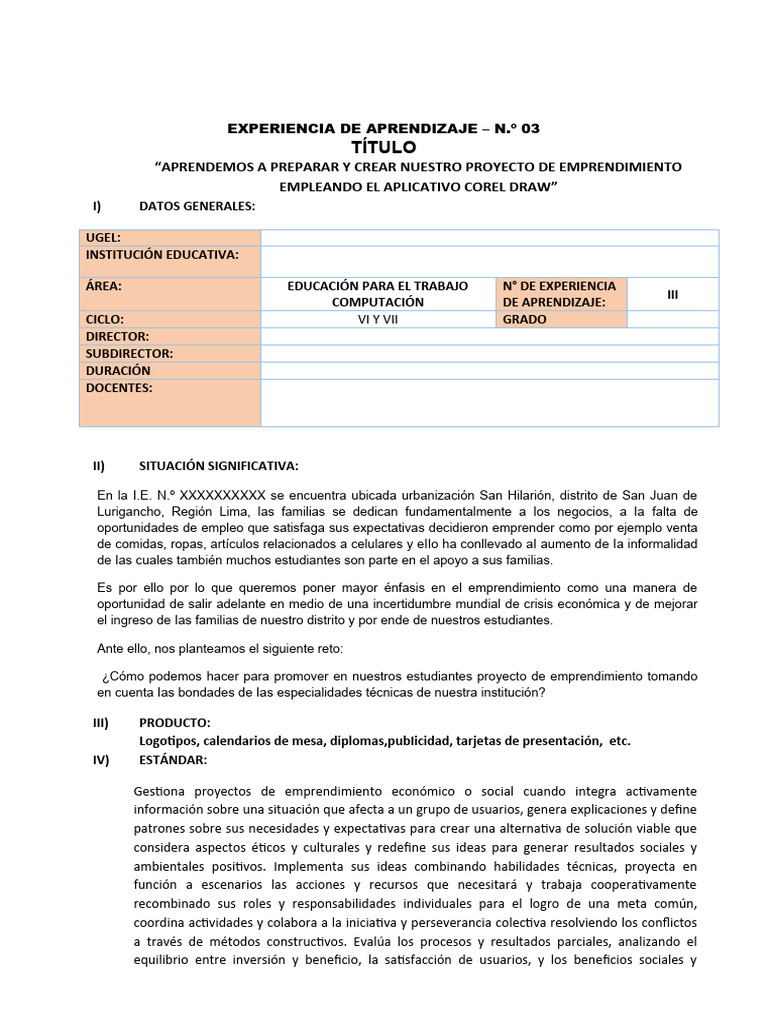 Experiencia de Aprendizaje 3 Ept - Secundaria-2024 | PDF | Aprendizaje | Inteligencia artificial