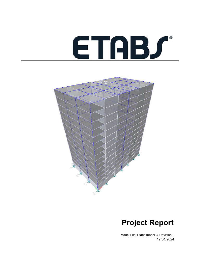 Etabs 4th Report | PDF | Magenta | Beam (Structure)