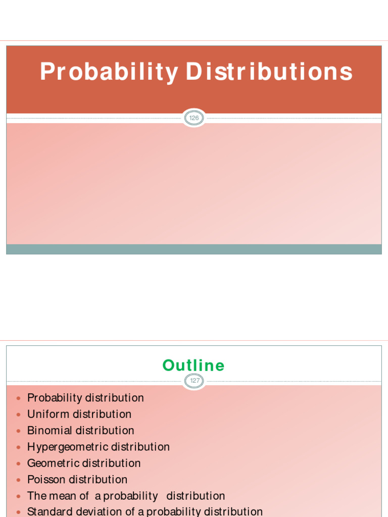 Understanding Probability Distributions | PDF | Probability Distribution | Poisson Distribution