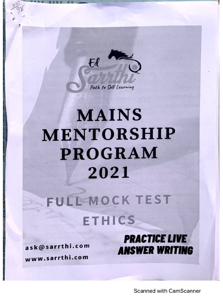 gs4 Mock Edsarrthi Masked | PDF | Cognition