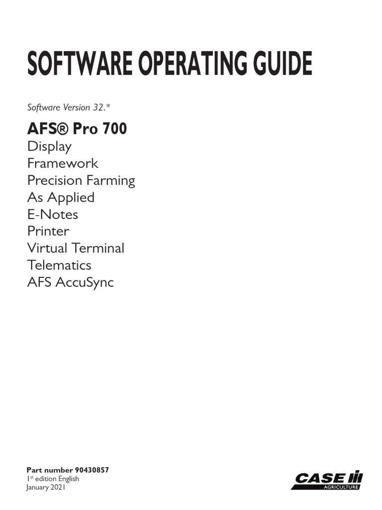 AFS Pro 700 Software Operating Guide | PDF | Icon (Computing) | Usb ...