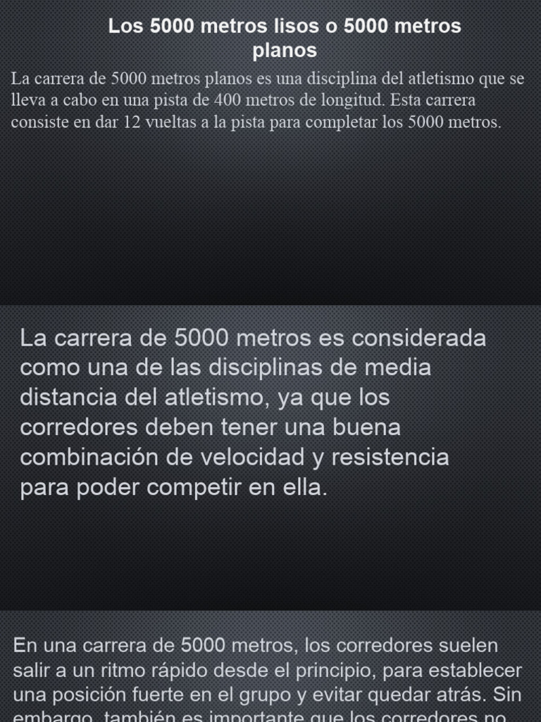 5000 Metros Planos BV | PDF