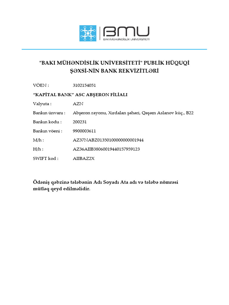 Bmu - Rekvizit 2 | PDF