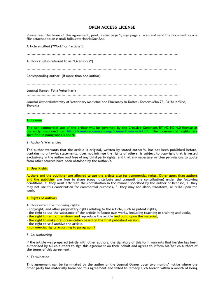 Open_Access_License | PDF | License | Creative Commons License