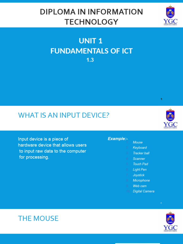 Diploma in Information Technology: Unit 1 Fundamentals of Ict | PDF | Computer Data Storage ...