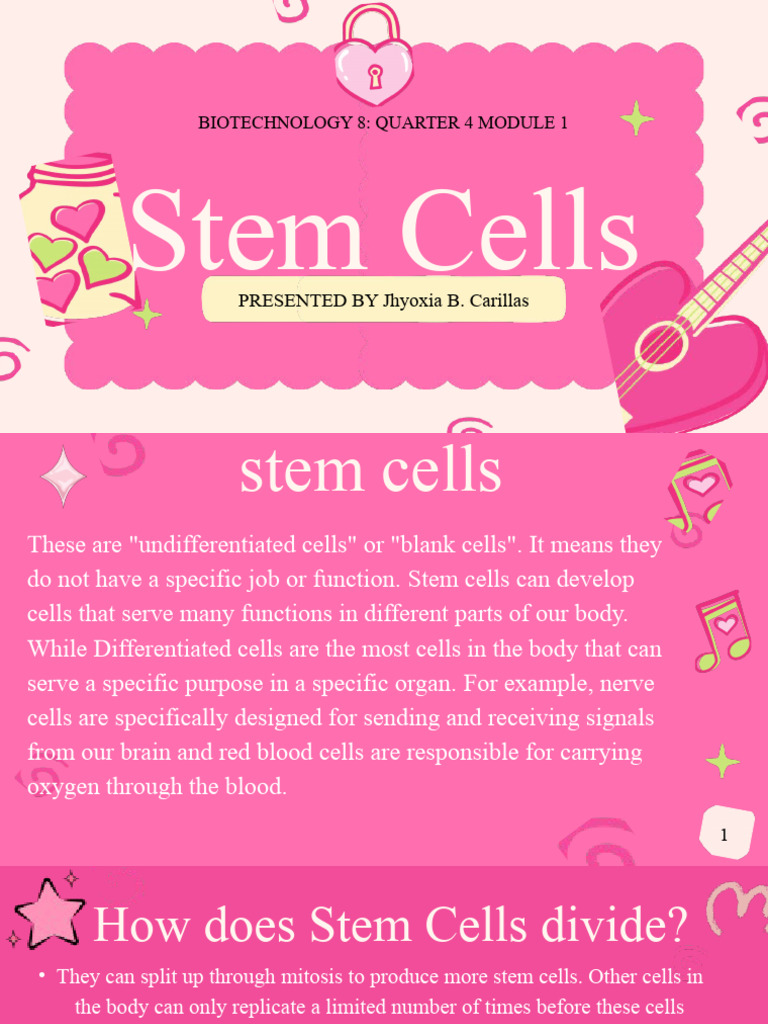 Quarter4module1 Stem Cells | Download Free PDF | Cell Potency | Stem Cell