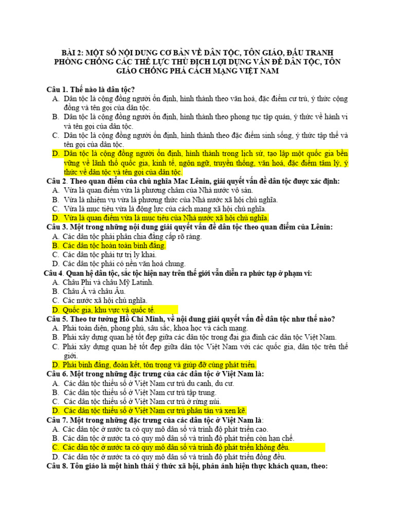 Bài 2 - GDQP2 | PDF