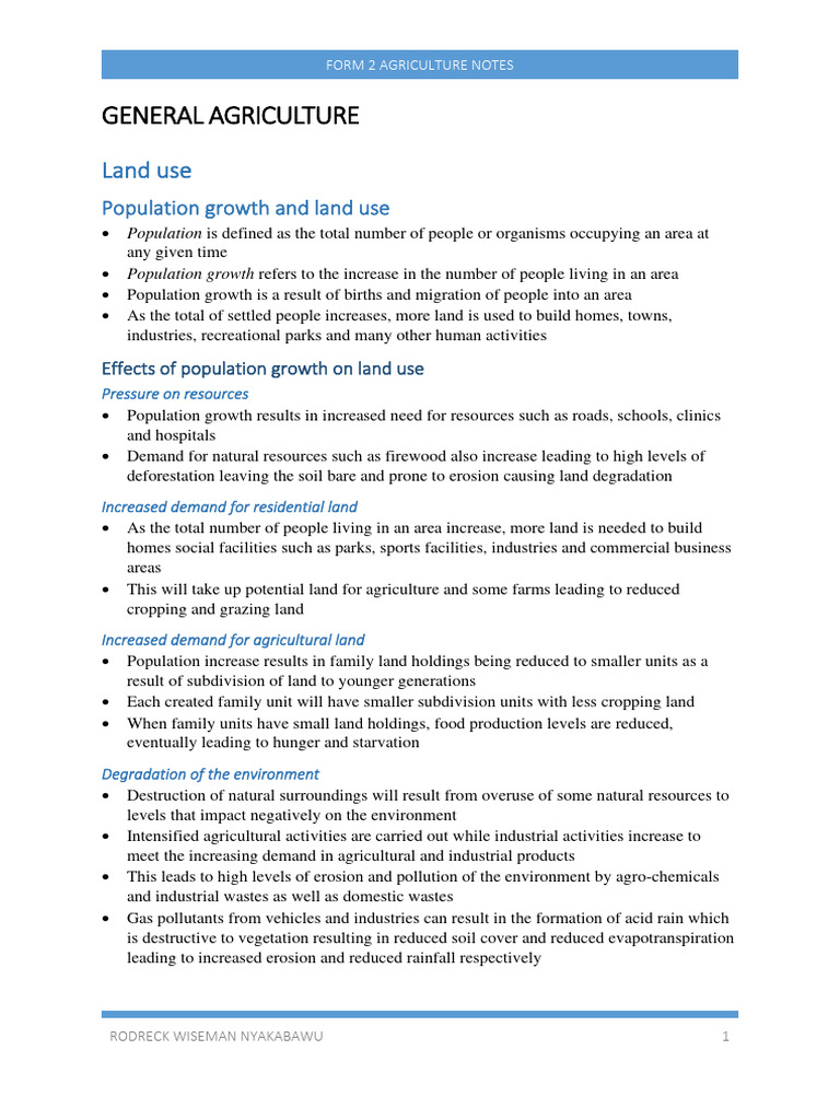 Form 2 Agriculture Notes-1 | PDF | Flowers | Seed
