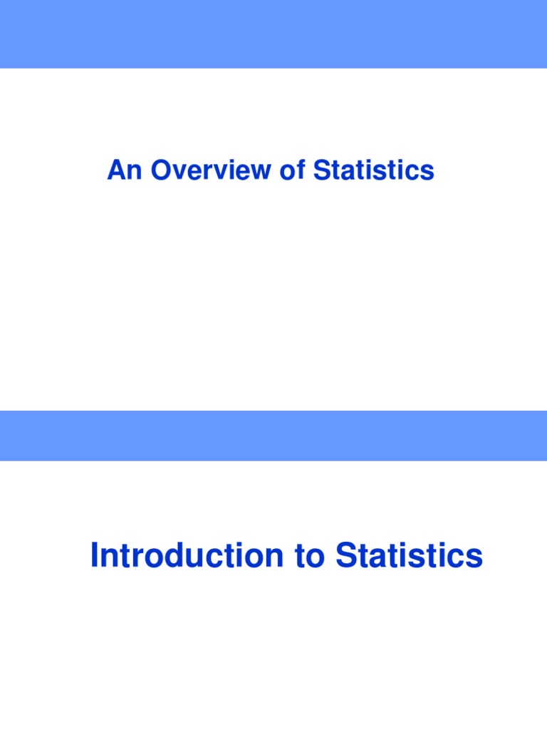 Introduction To Statistics | PDF | Level Of Measurement | Statistics