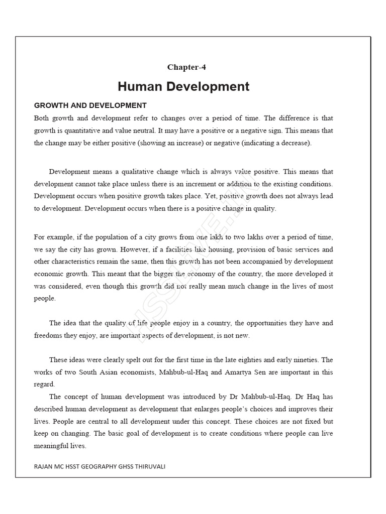 4 Human Development | PDF