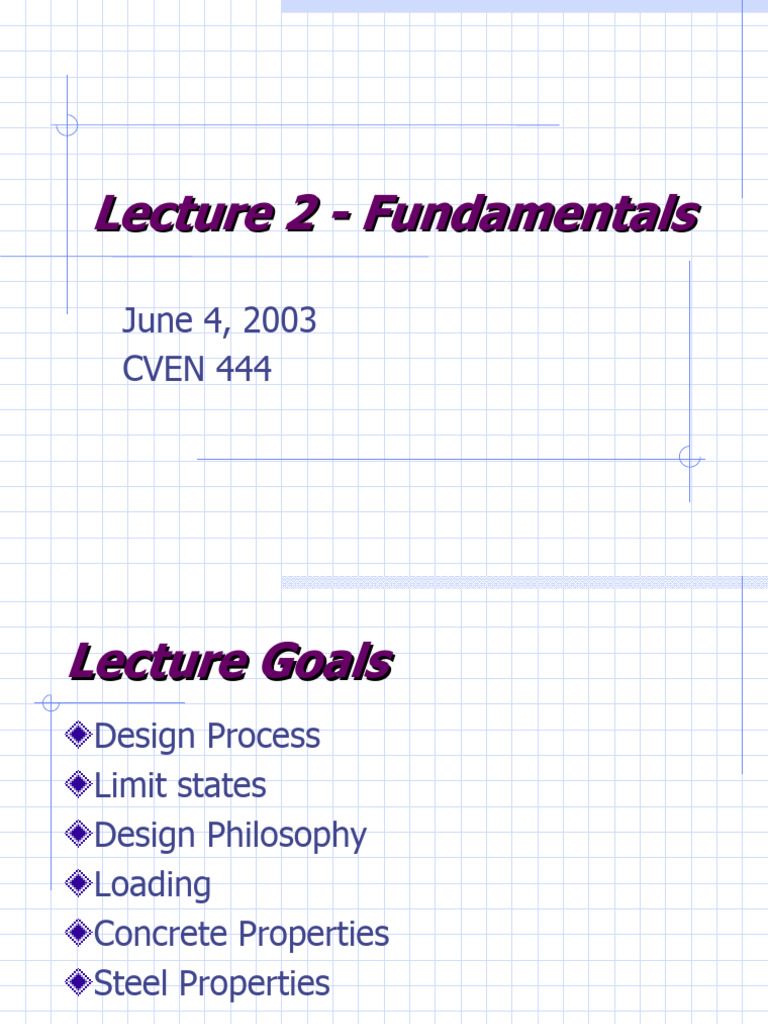 lecture2 | PDF | Concrete | Structural Load